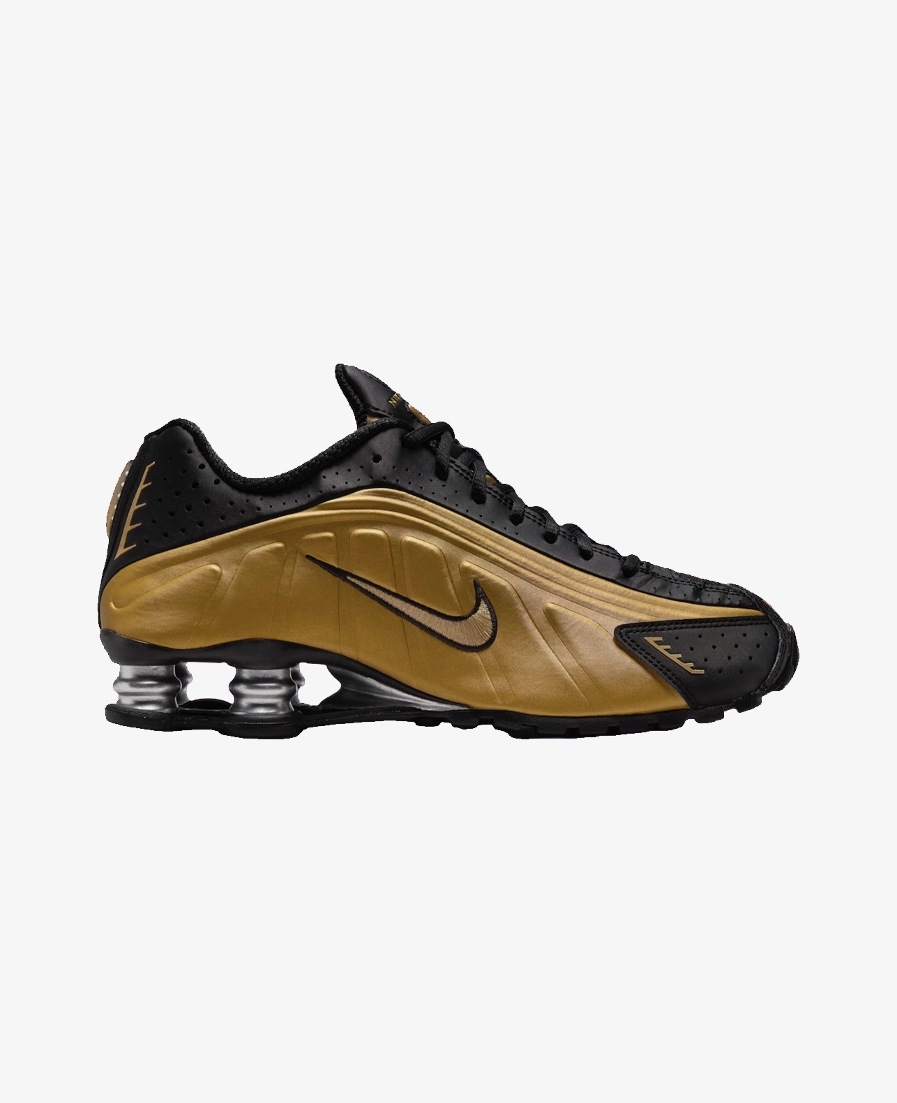 Le Nike Shox R4 arriveranno nella colorway "Black/Metallic Gold" | Outpump